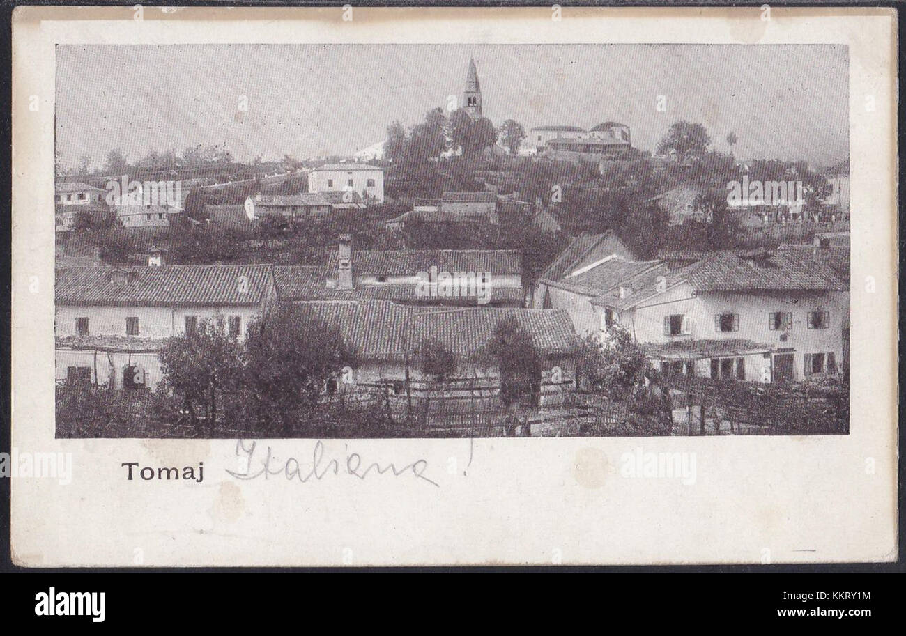 This postcard from 1920 depicts the village of Tomaj, capturing its ...