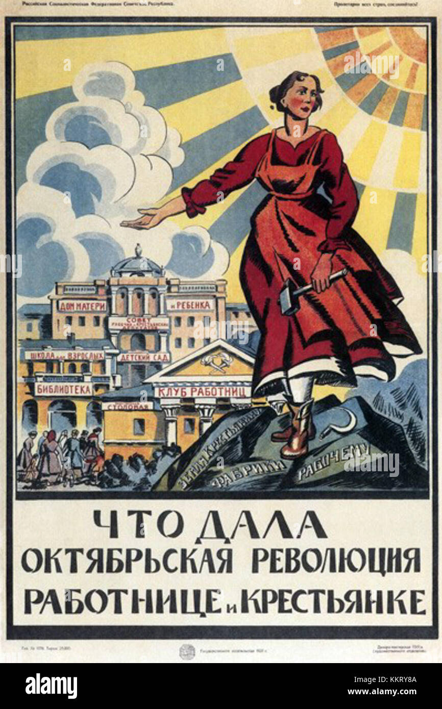 Soviet Woman 1920 is an image capturing the portrayal of a woman from ...