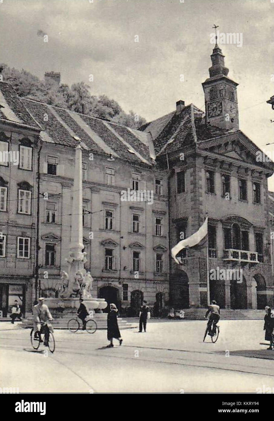 Postcards from the town square in 1958 capture a snapshot of the town's ...