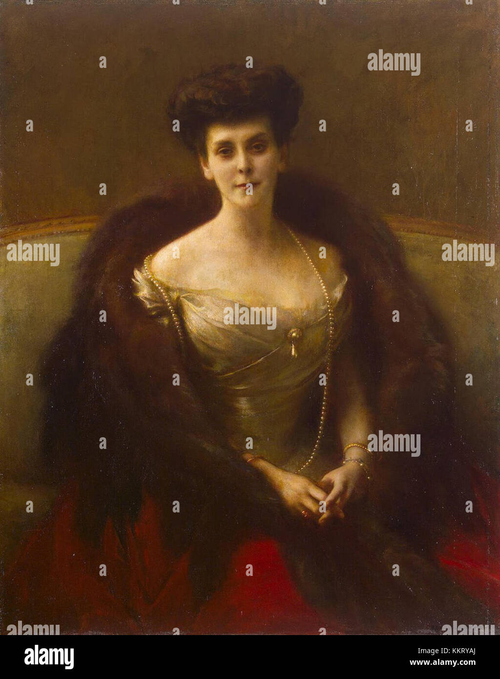 The painting 'La Princesa Olga Paley' by Pascal Adolphe Jean Dagnan ...