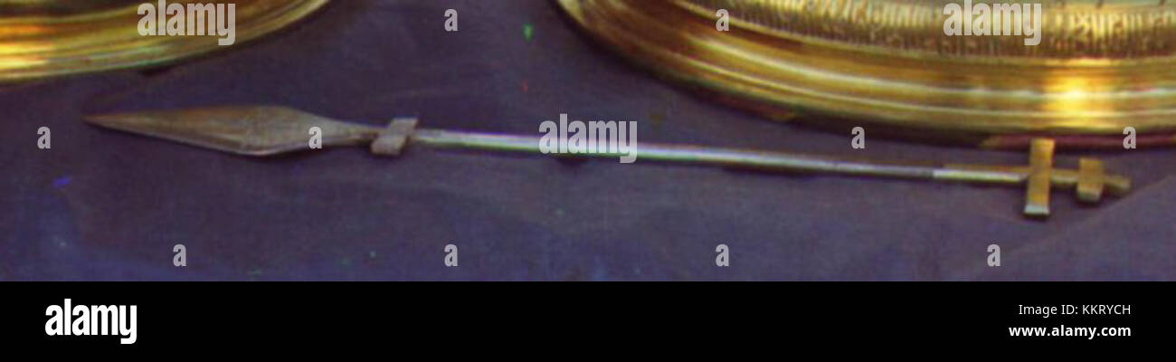 The liturgical spear, known in Christian ritual as a sacred tool, is ...