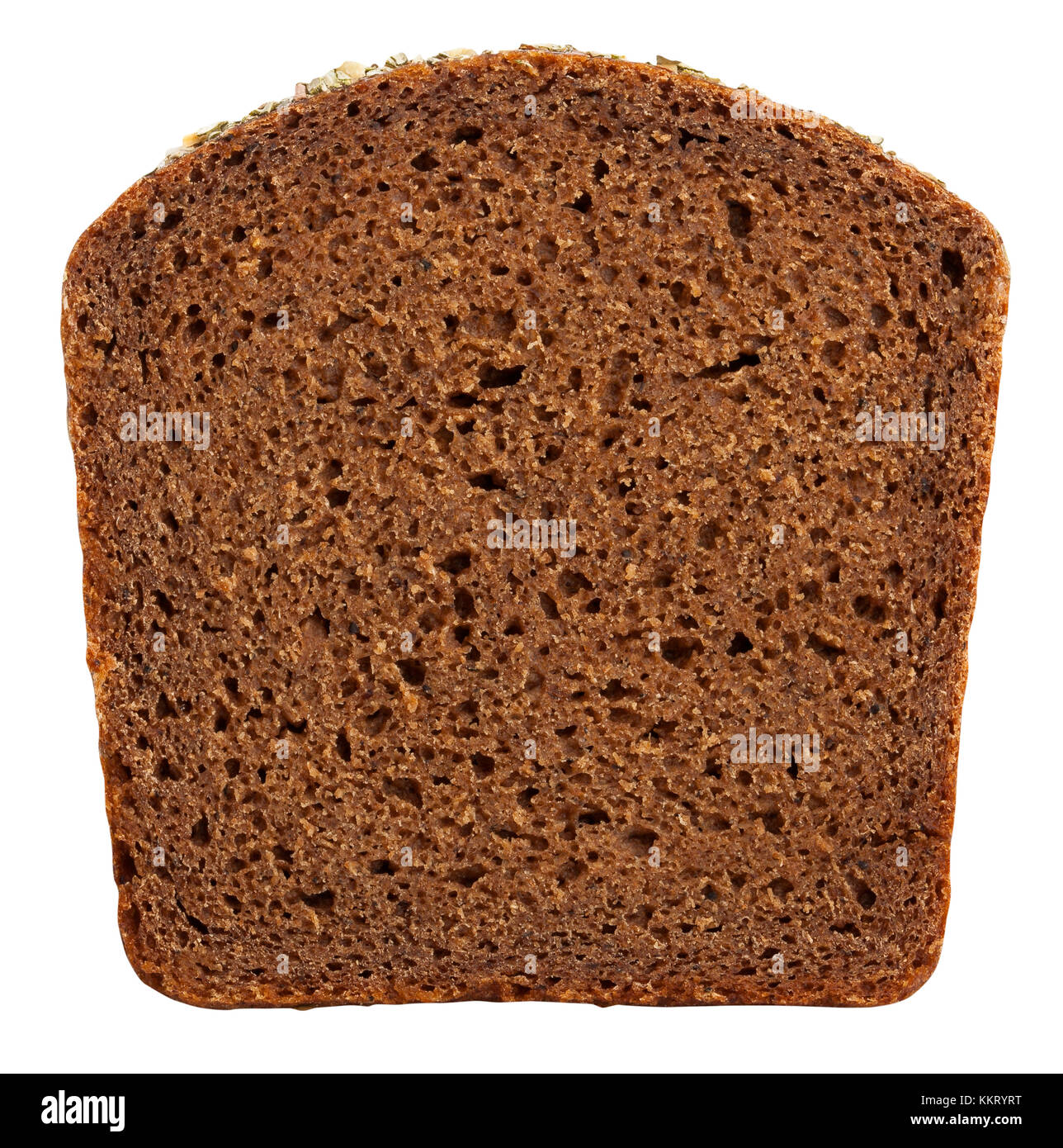 sliced brown bread path isolated Stock Photo - Alamy