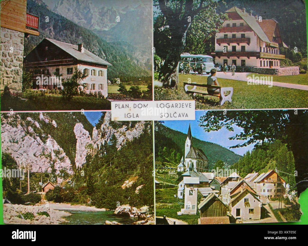 A 1964 postcard of Logar Valley, Slovenia, depicting the scenic natural ...