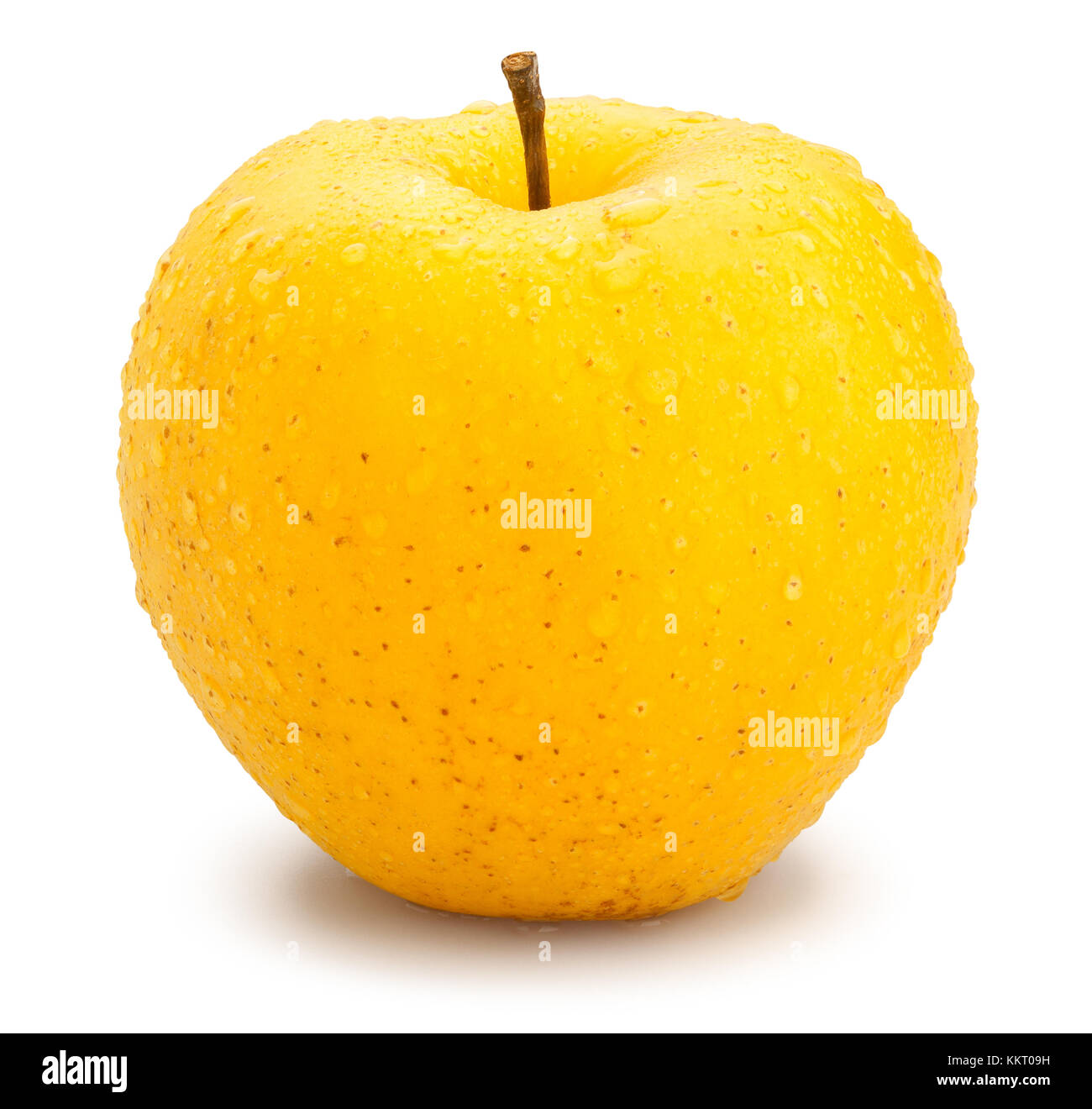 yellow apples path isolated Stock Photo - Alamy