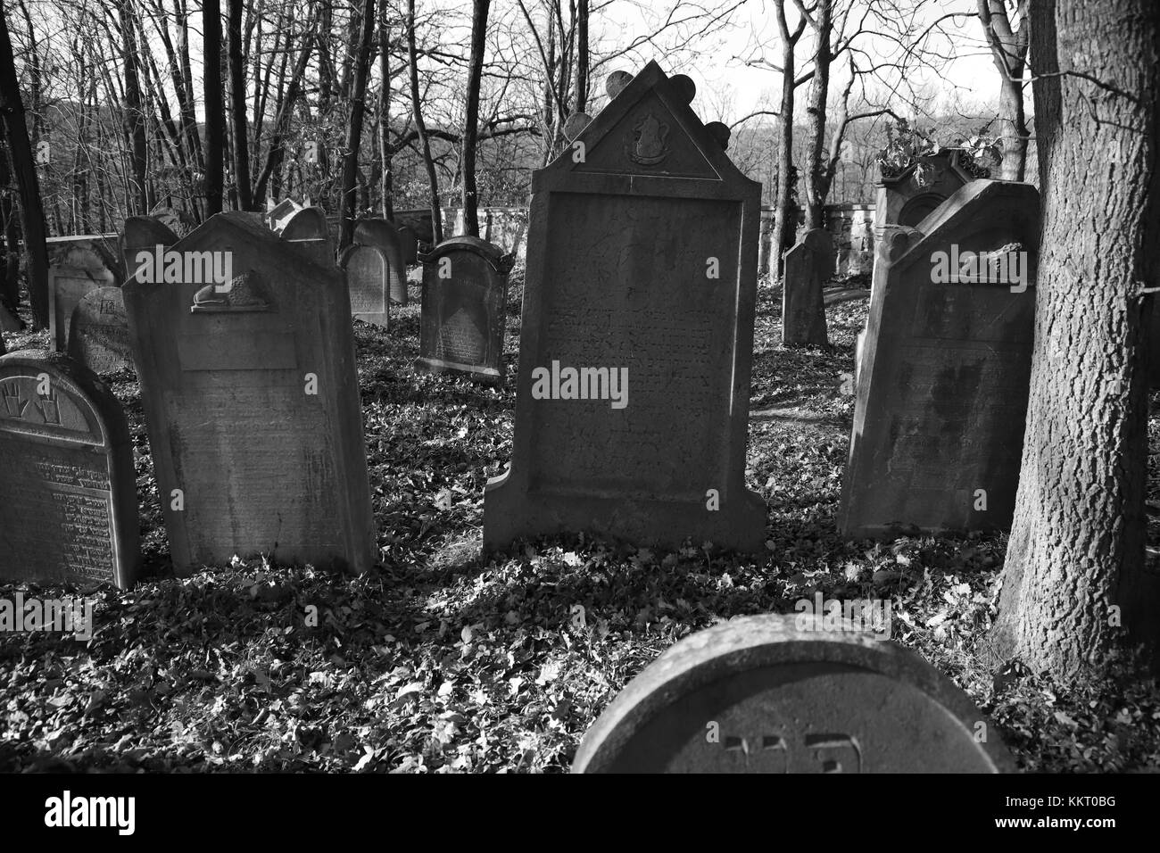 old jewish cemetery Stock Photo - Alamy