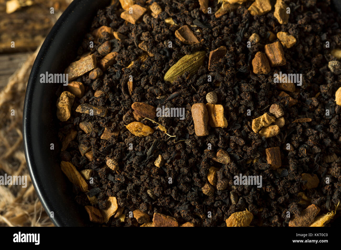 Raw Dry Organic Chai Tea in a Bowl Stock Photo - Alamy