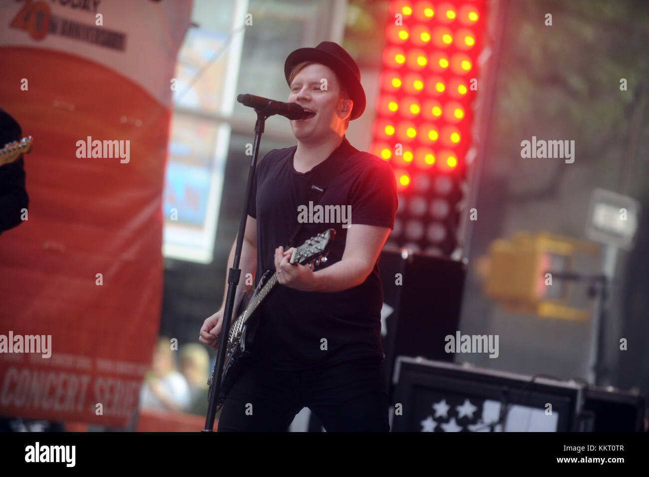 NEW YORK, NY - JUNE 12: Musicians Joe Trohman, Patrick Stump, Andy ...
