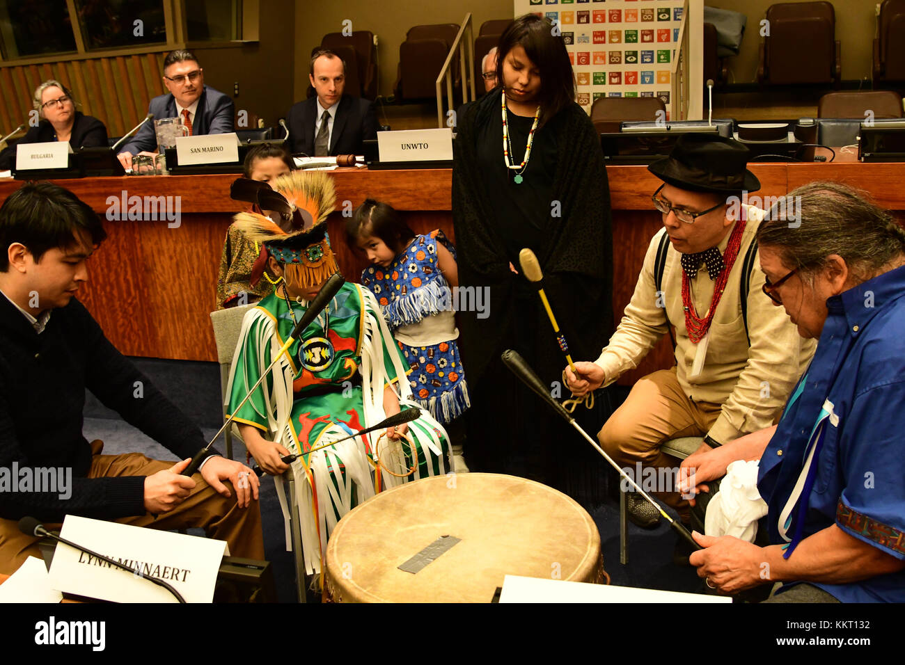 New York City, United States. 01st Dec, 2017. Native Americans open ...