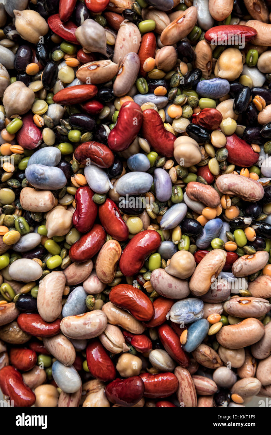 A colorful variety of dry Legumes Stock Photo - Alamy