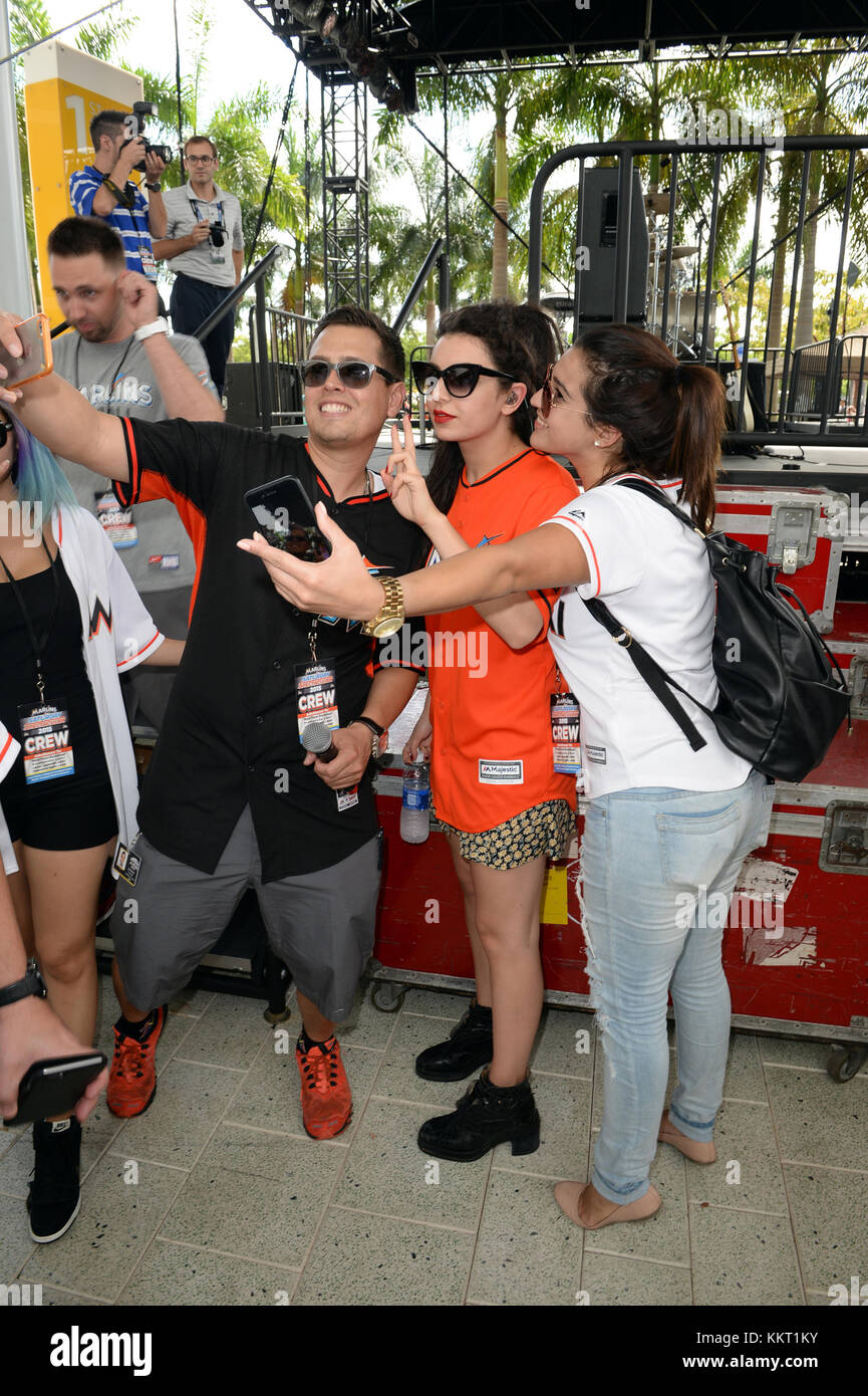 MIAMI, FL - MAY 16: English singer and songwriter Charli XCX, backstage ...