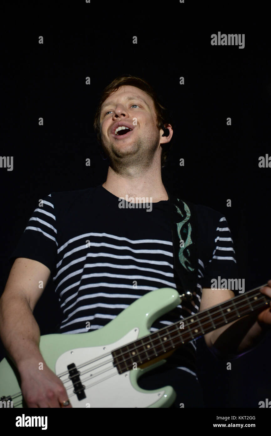MIAMI BEACH, FL - DECEMBER 30: Ben McKee of Imagine Dragons performs ...