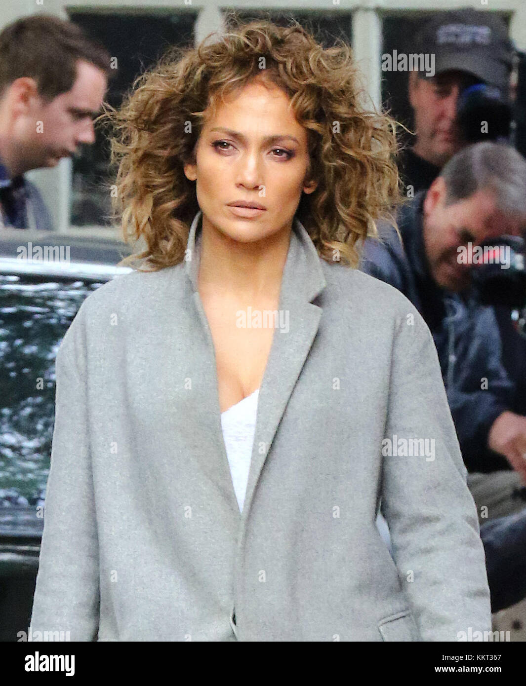 NEW YORK, NY - MAY 10: Actress Jennifer Lopez was on the set of the TV ...