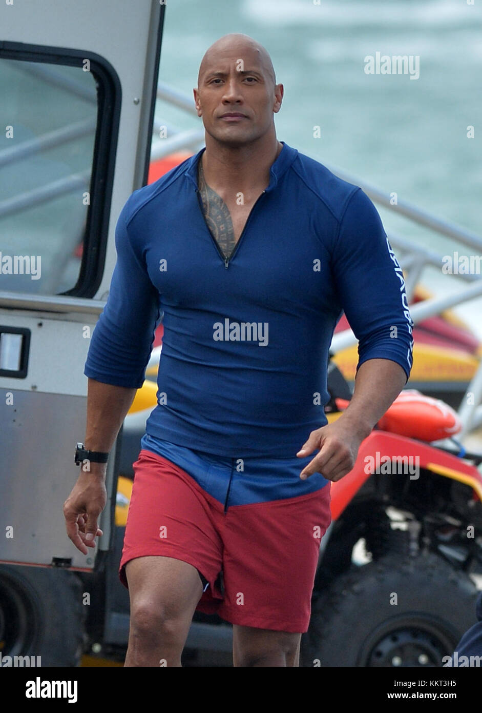 BOCA RATON, FL - FEBRUARY 23: Actor Dwayne Johnson and actress Ilfenesh ...