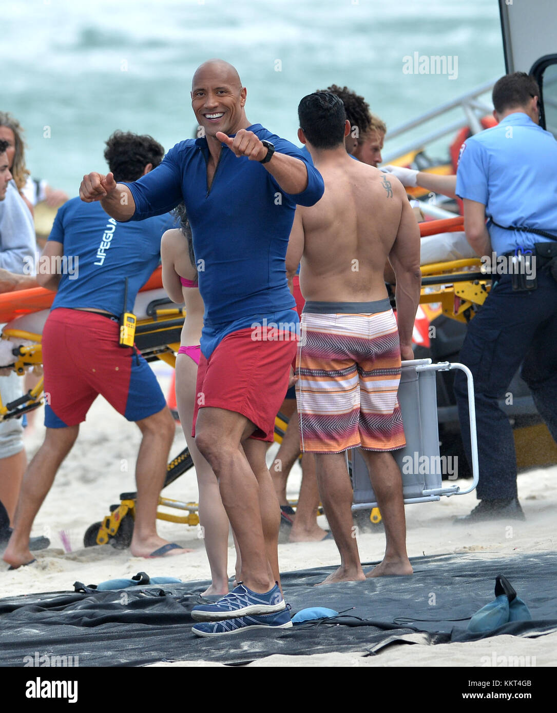BOCA RATON, FL - FEBRUARY 23: Actor Dwayne Johnson and actress Ilfenesh ...