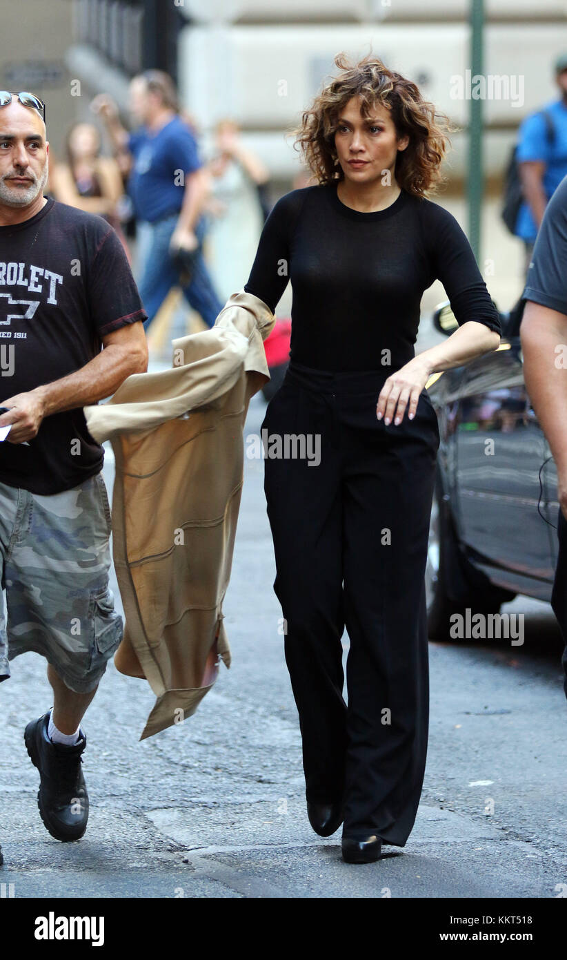 NEW YORK, NY - AUGUST 29: Singer/Actress Jennifer Lopez is seen on the ...