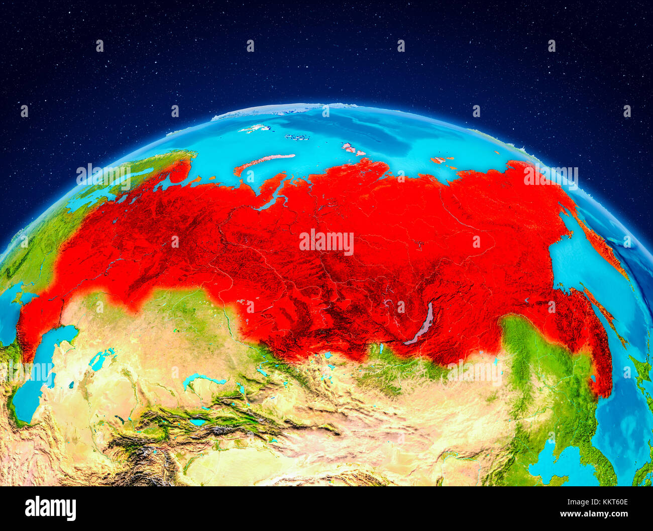 Russian satellite map hi-res stock photography and images - Alamy
