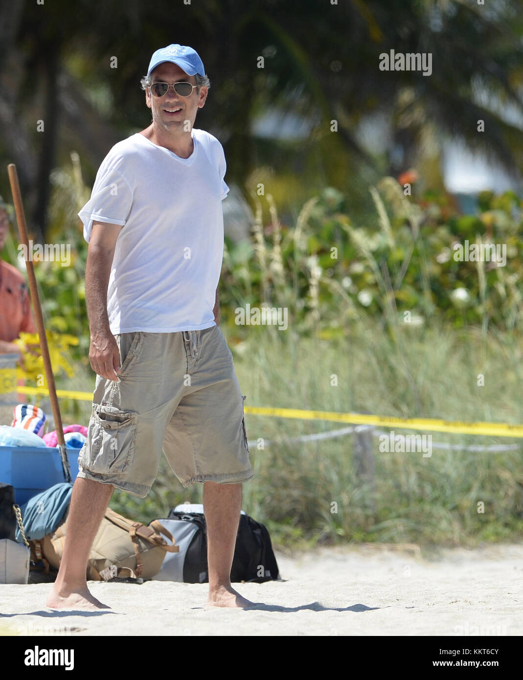 MIAMI BEACH, FL - MAY 08: Miami set of Arms and Dudes with director ...
