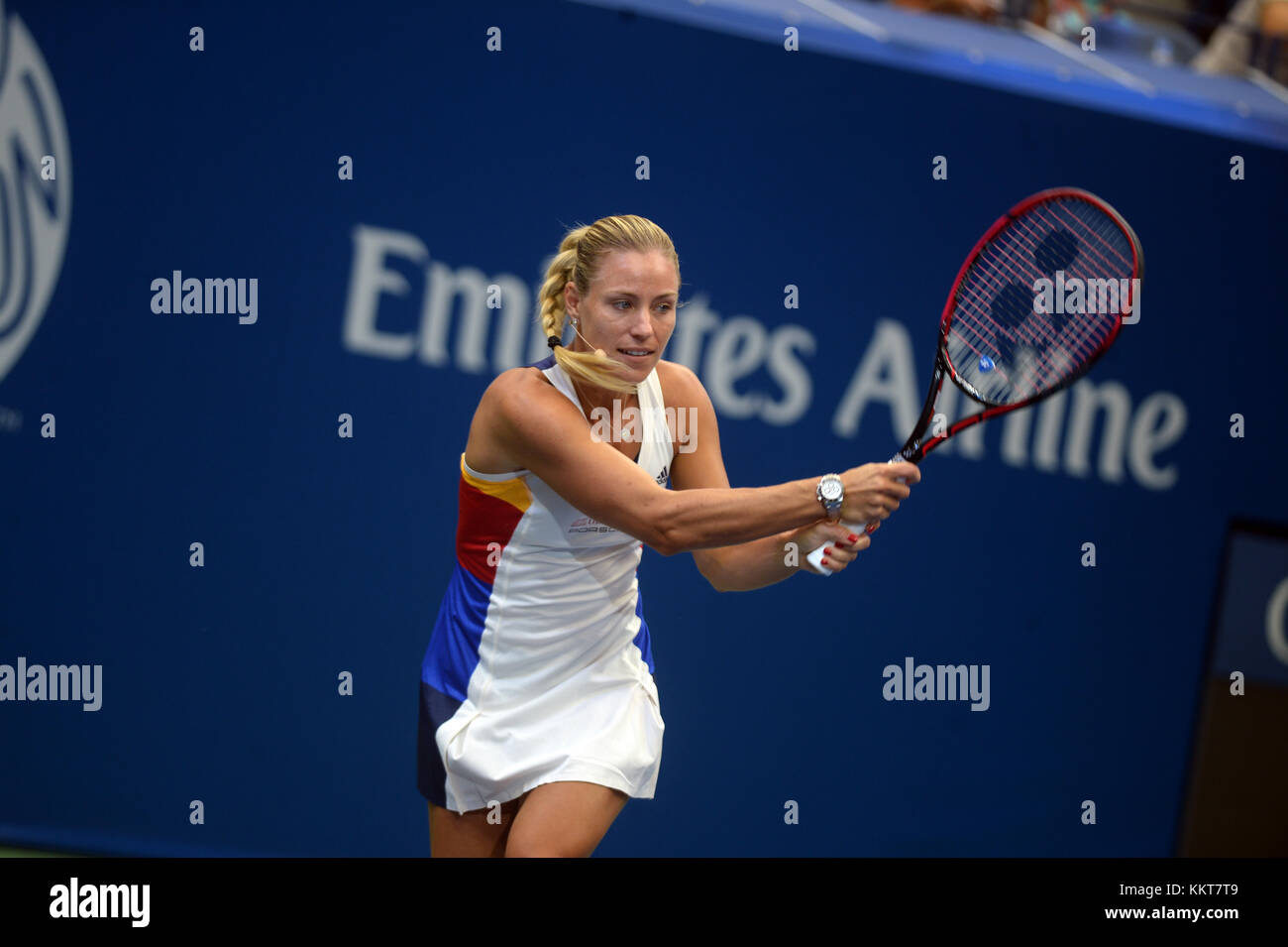 NEW YORK, NY - AUGUST 26: Angelique Kerber on the court during the 22nd ...