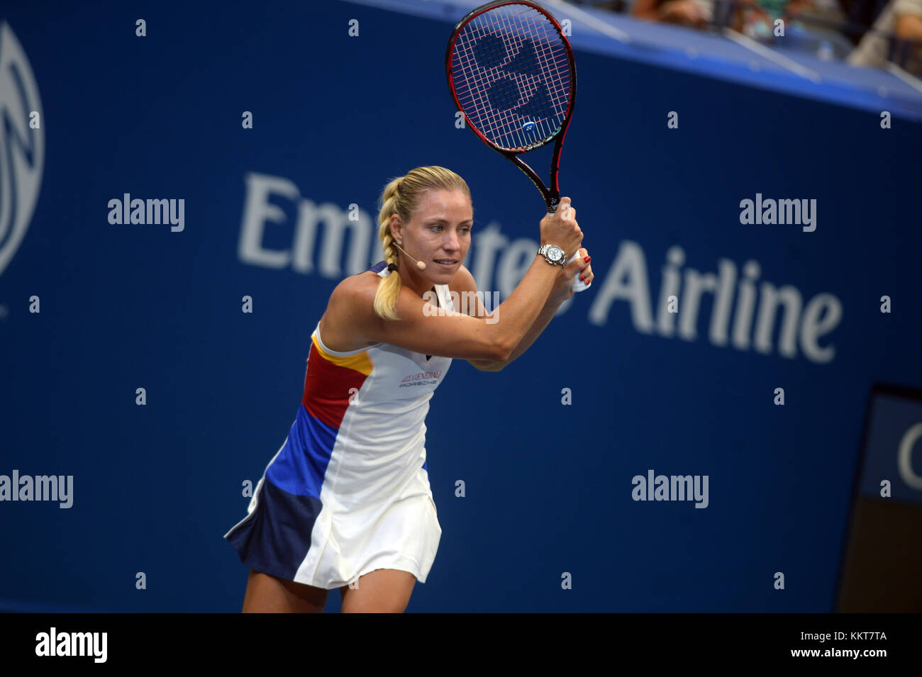 NEW YORK, NY - AUGUST 26: Angelique Kerber on the court during the 22nd ...