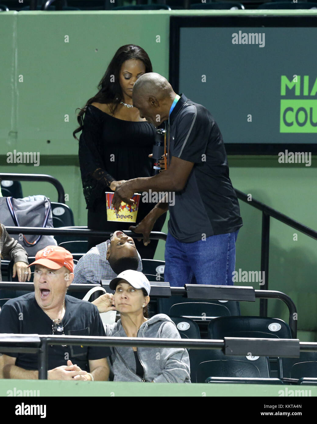 KEY BISCAYNE, FL - MARCH 30: Richard Williams, Lakeisha Graham, Dylan ...