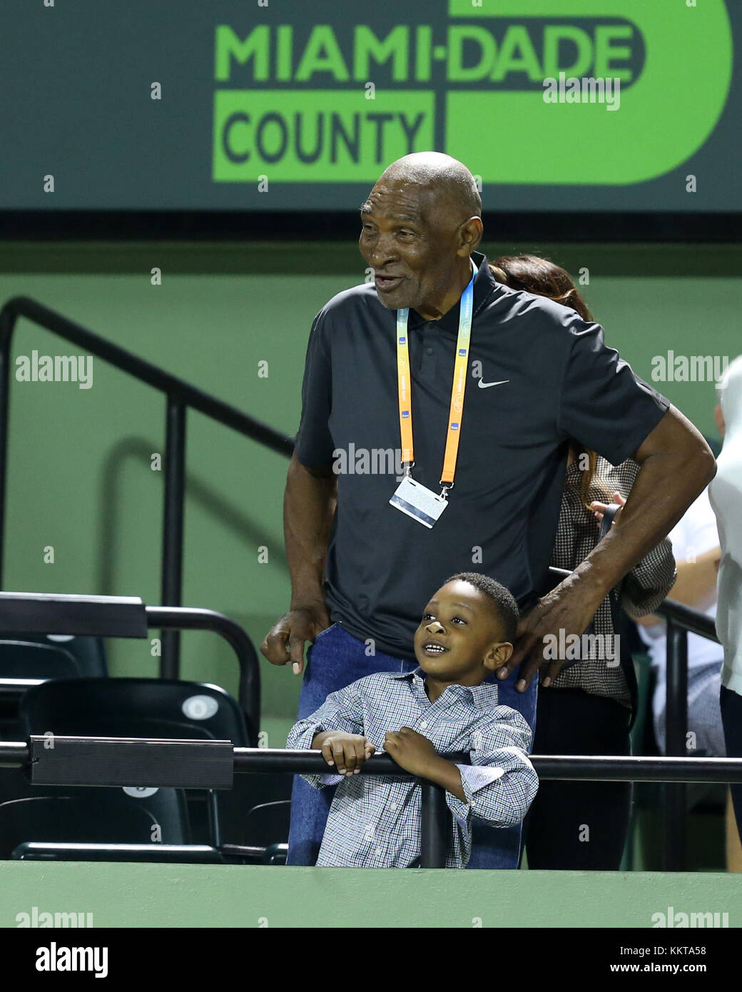 KEY BISCAYNE, FL - MARCH 30: Richard Williams, Lakeisha Graham, Dylan ...