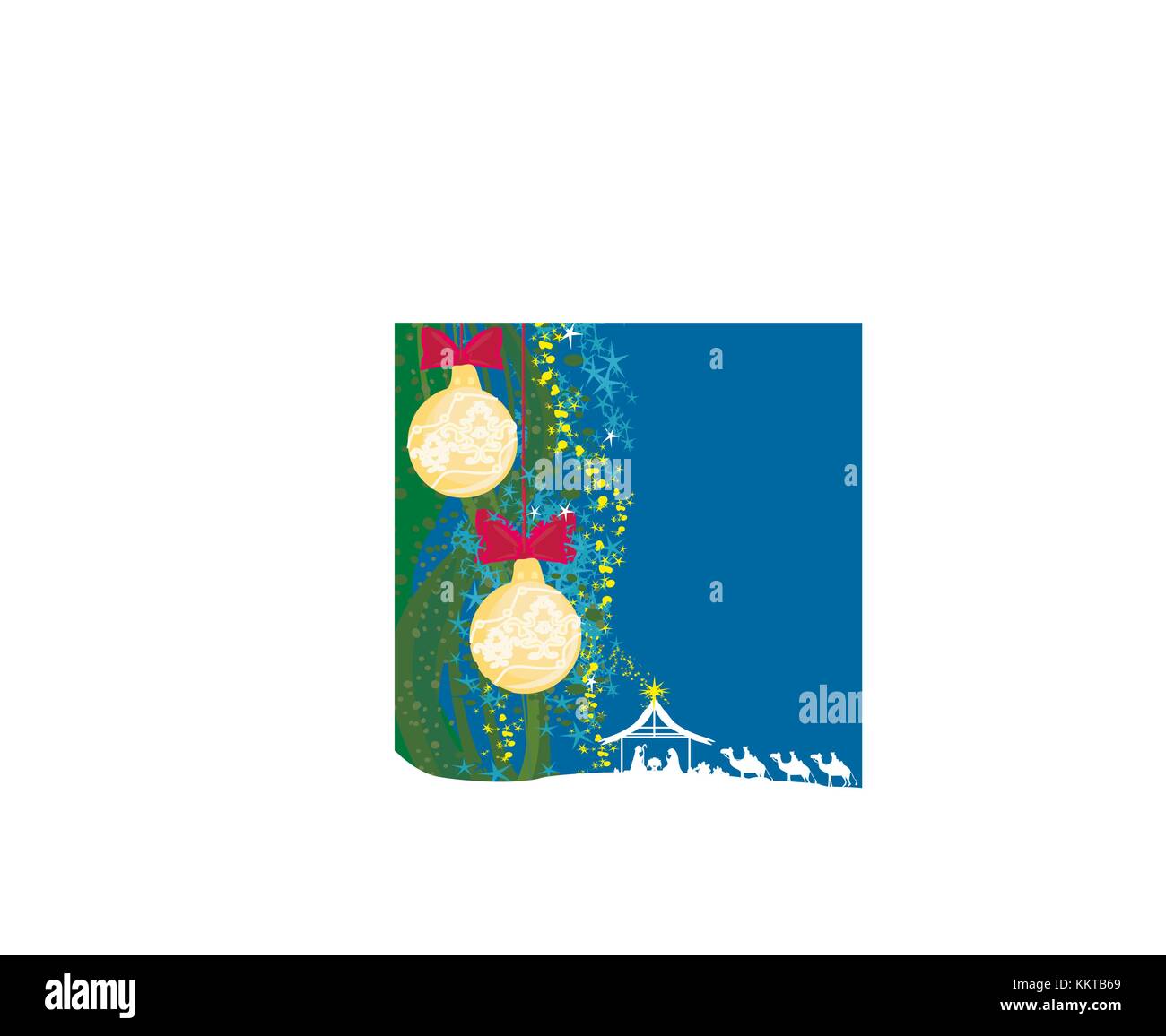 Birth of Jesus in Bethlehem - abstract card Stock Vector Image & Art ...