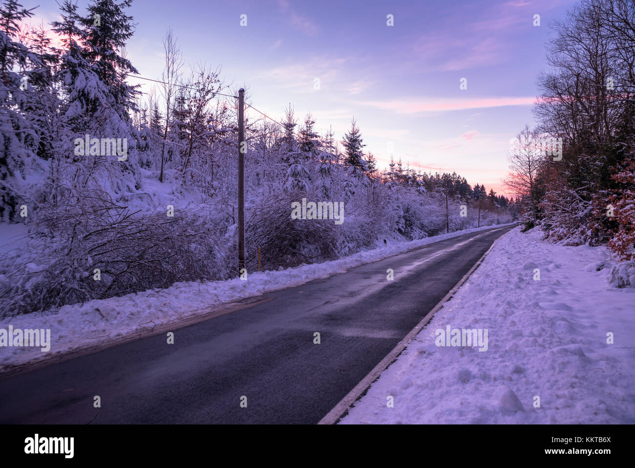 Winter Nature Landscape with Loads of Snow Season Stock Photo - Alamy