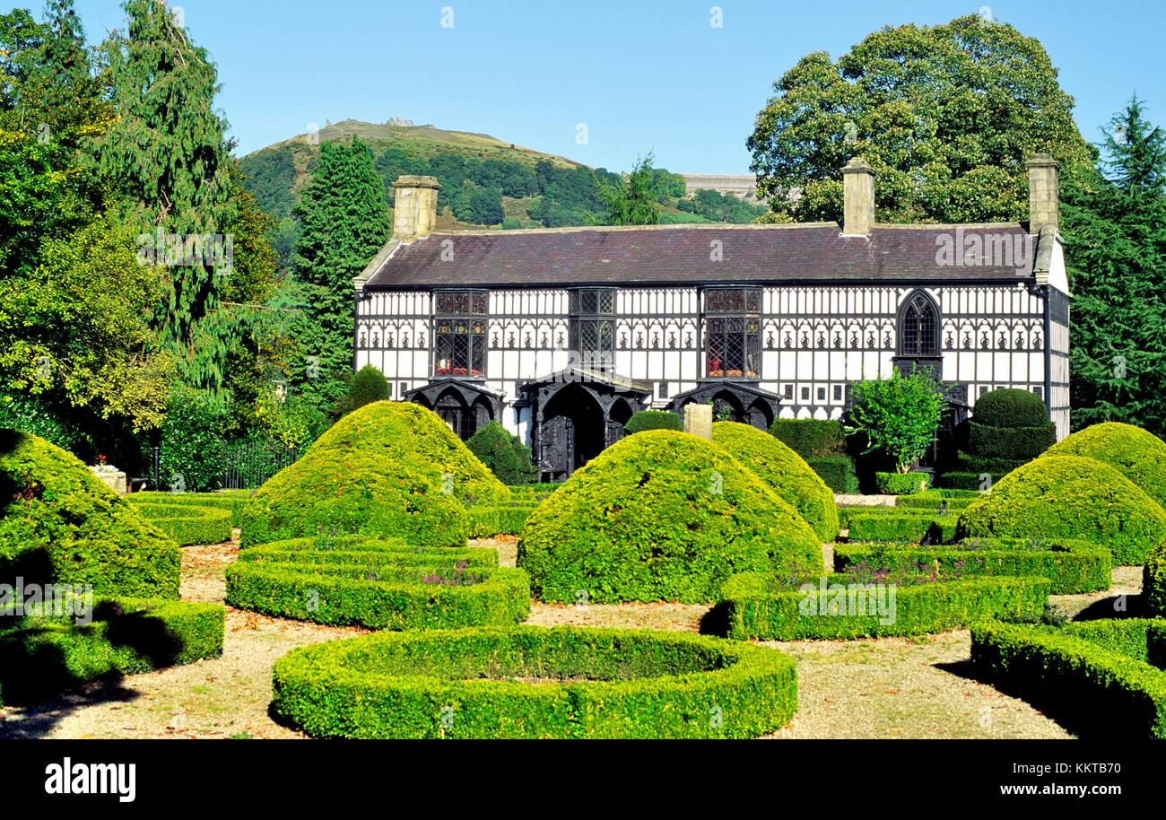 Plas Newydd house in town of Llangollen. Timbered 19th C. home of the ...