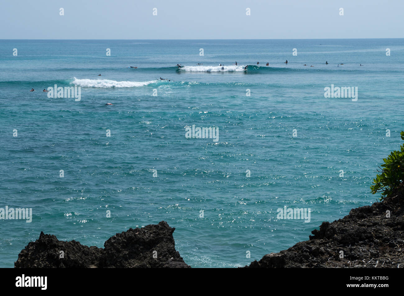 A-Frame wave at surf spot Baby Padang on Bukit Peninsula, Bali ...