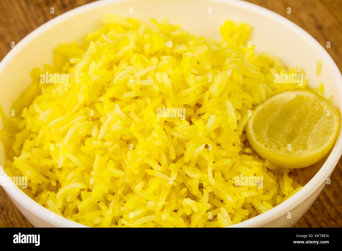 Indian traditional cuisine - Yellow Rice with Lime Stock Photo - Alamy