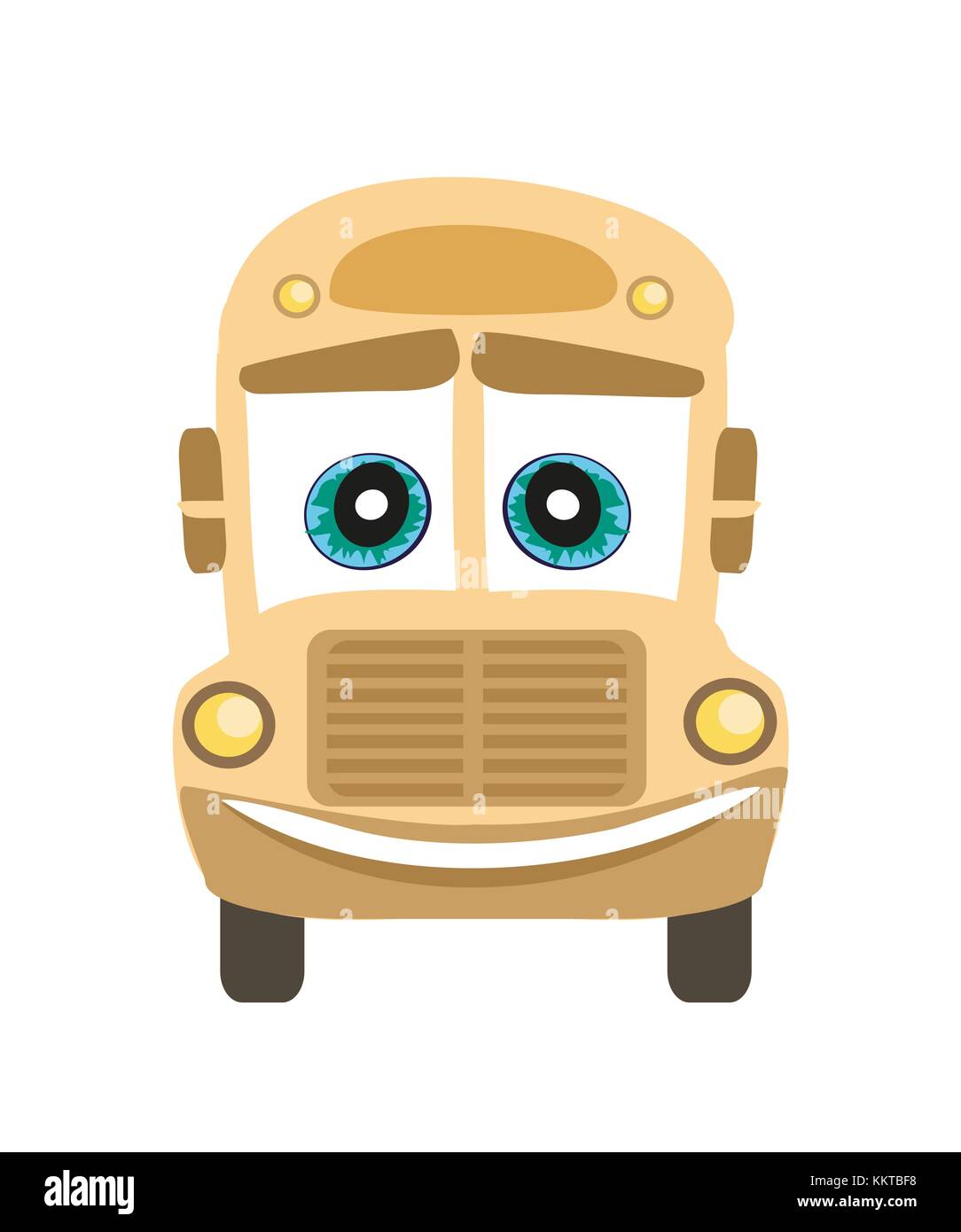 School Bus cartoon character Stock Vector Image & Art - Alamy