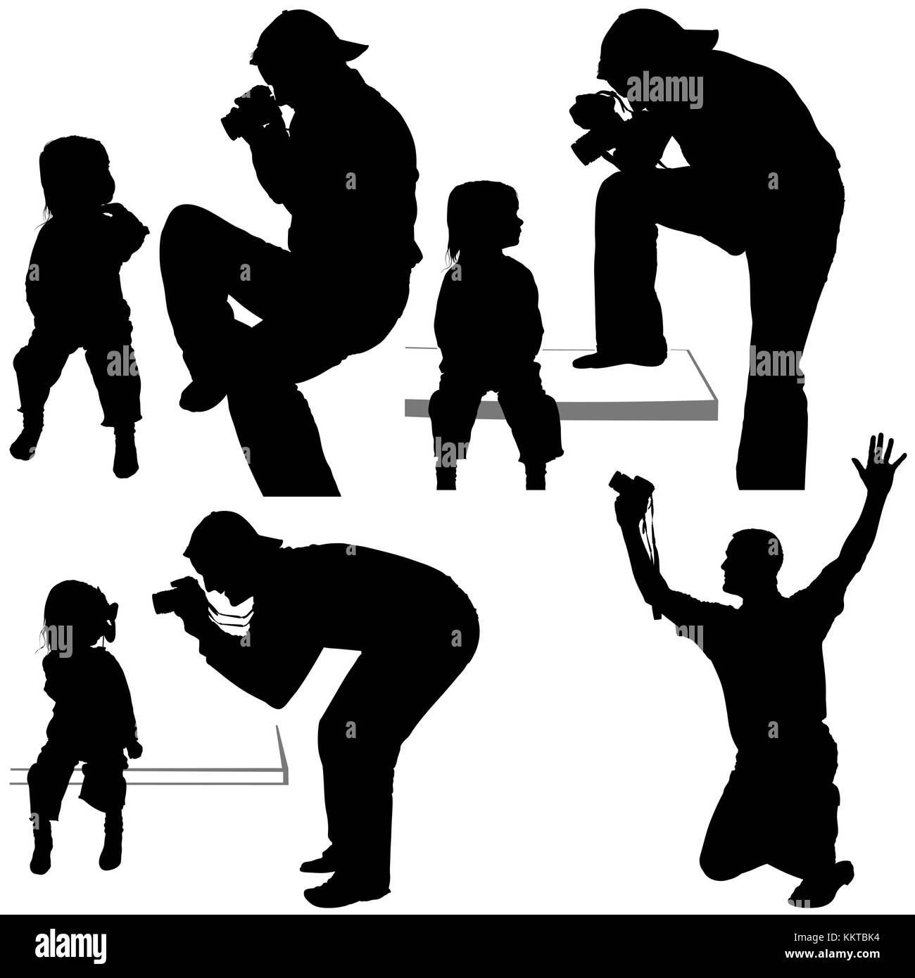 Male photographer model Stock Vector Images - Alamy