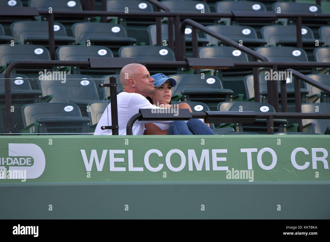 KEY BISCAYNE, FL - MARCH 26: Michelle Lewin, Jimmy Lewin on day 7 of ...