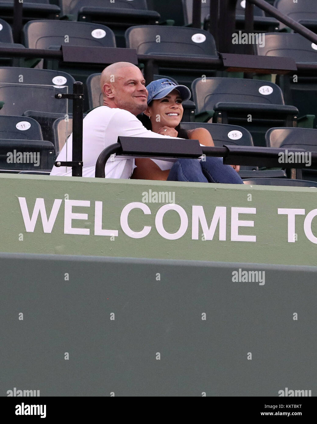 KEY BISCAYNE, FL - MARCH 26: Michelle Lewin, Jimmy Lewin on day 7 of ...