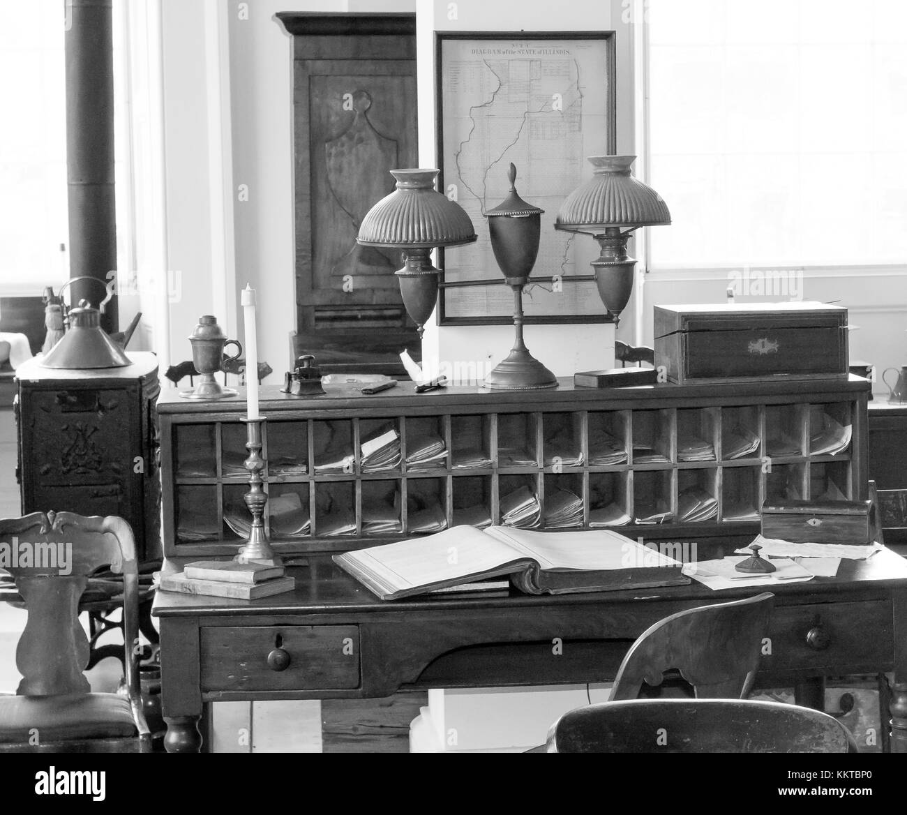 Abraham lincoln house interior hi-res stock photography and images - Alamy