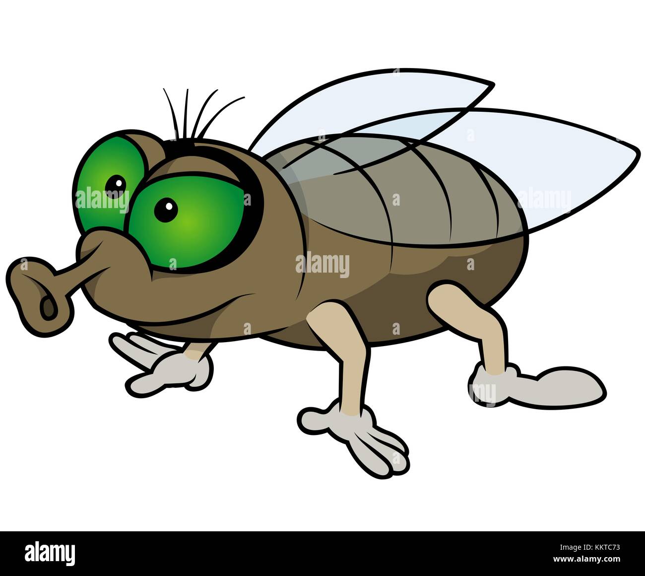 Cartoon illustration funny fly housefly hi-res stock photography and ...