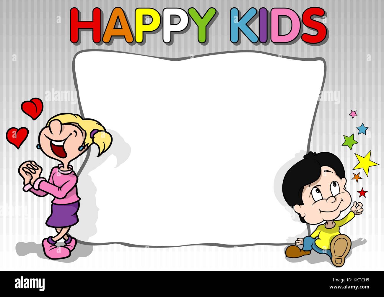 Happy Kids Background Stock Vector Image & Art - Alamy