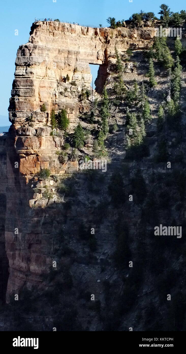 Angels Window lookout point, Cape Royal, Grand Canyon National Park ...