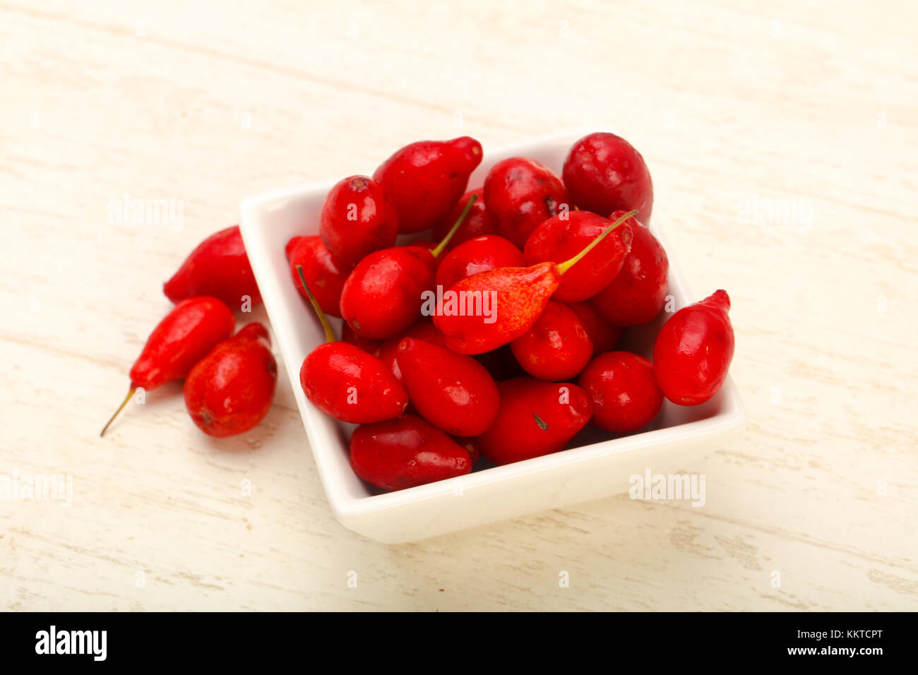 The cornel fruit Stock Photo - Alamy