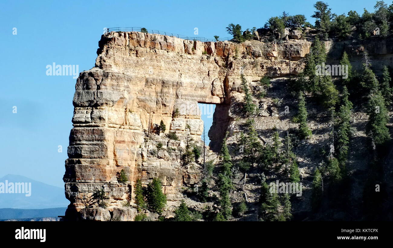 Angels Window lookout point, Cape Royal, Grand Canyon National Park ...