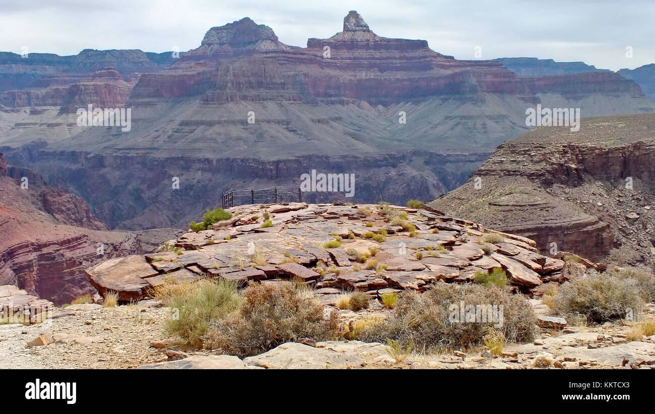 View of the Grand Canyon along the Plateau Point Trail Stock Photo - Alamy