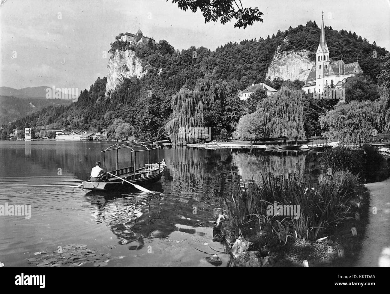 Postcard of Bled (19 Stock Photo - Alamy