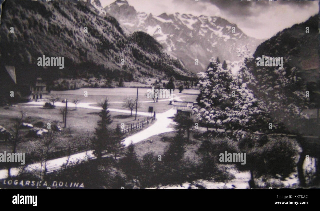 A postcard of Logar Valley, Slovenia, showcasing its picturesque ...