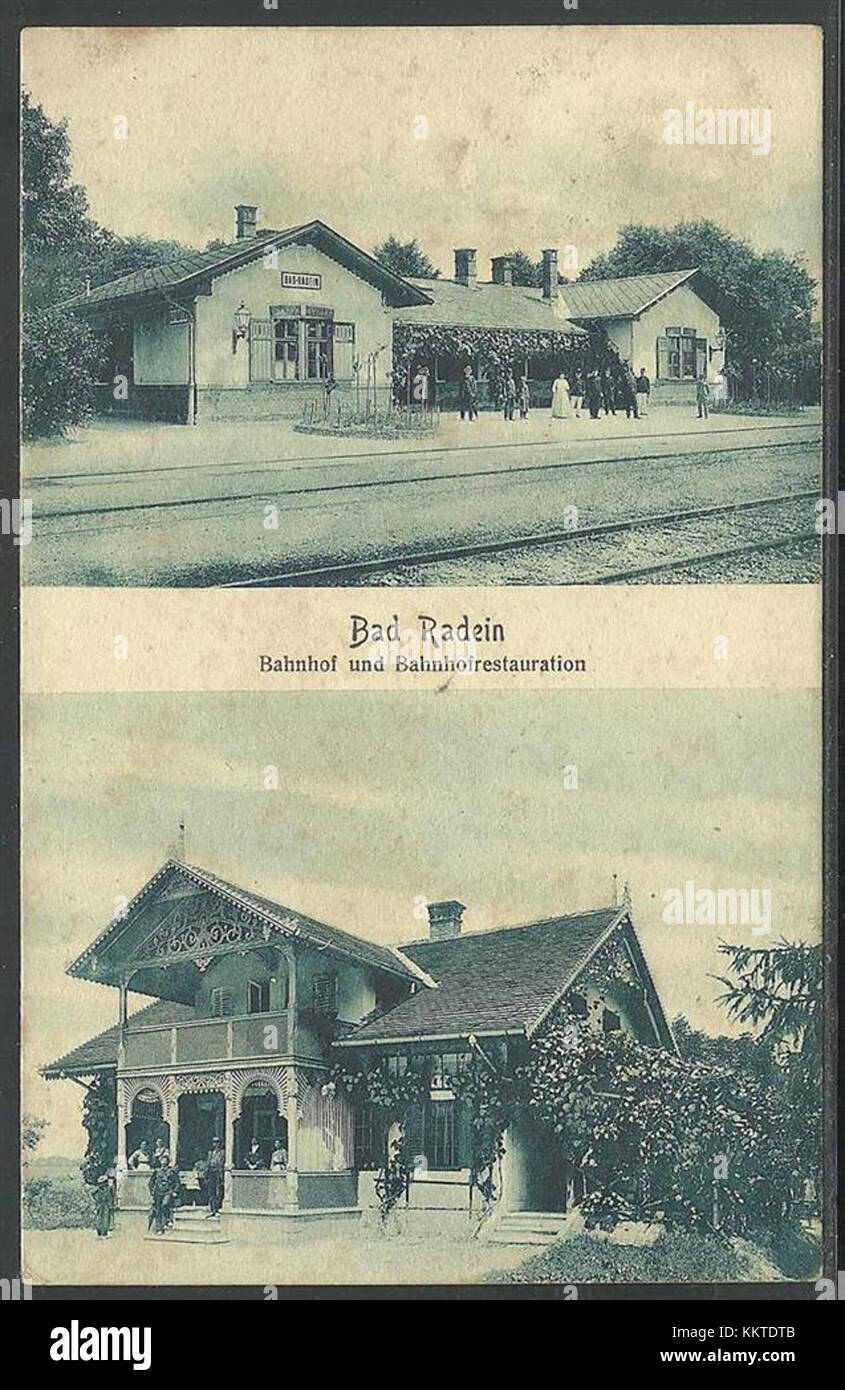 Postcard of Radenci 1910 Stock Photo - Alamy