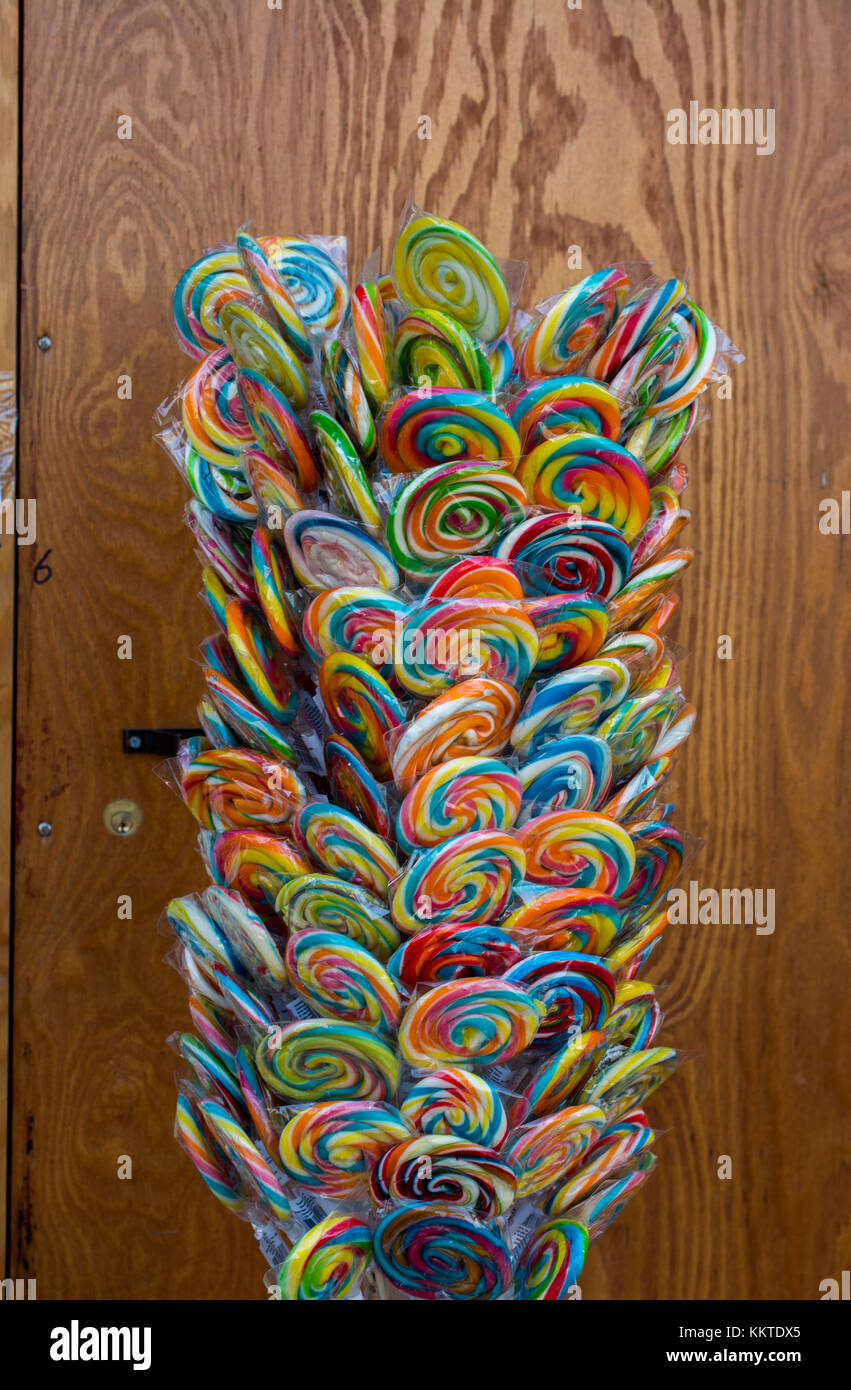 delicious colorful swirl candy and sweets for kids Stock Photo - Alamy