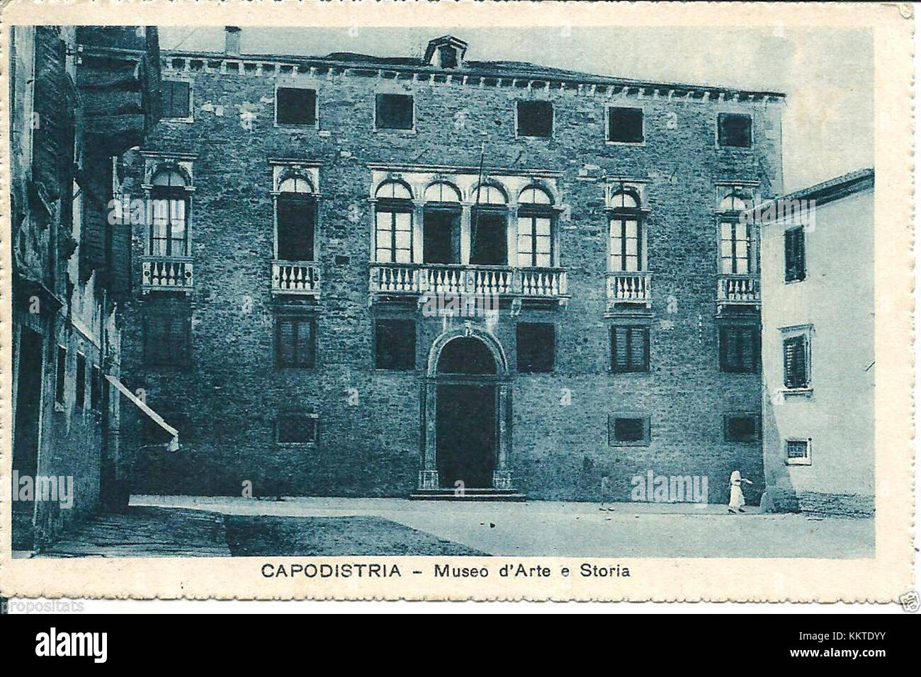 Postcard of Koper 1925 (2 Stock Photo - Alamy