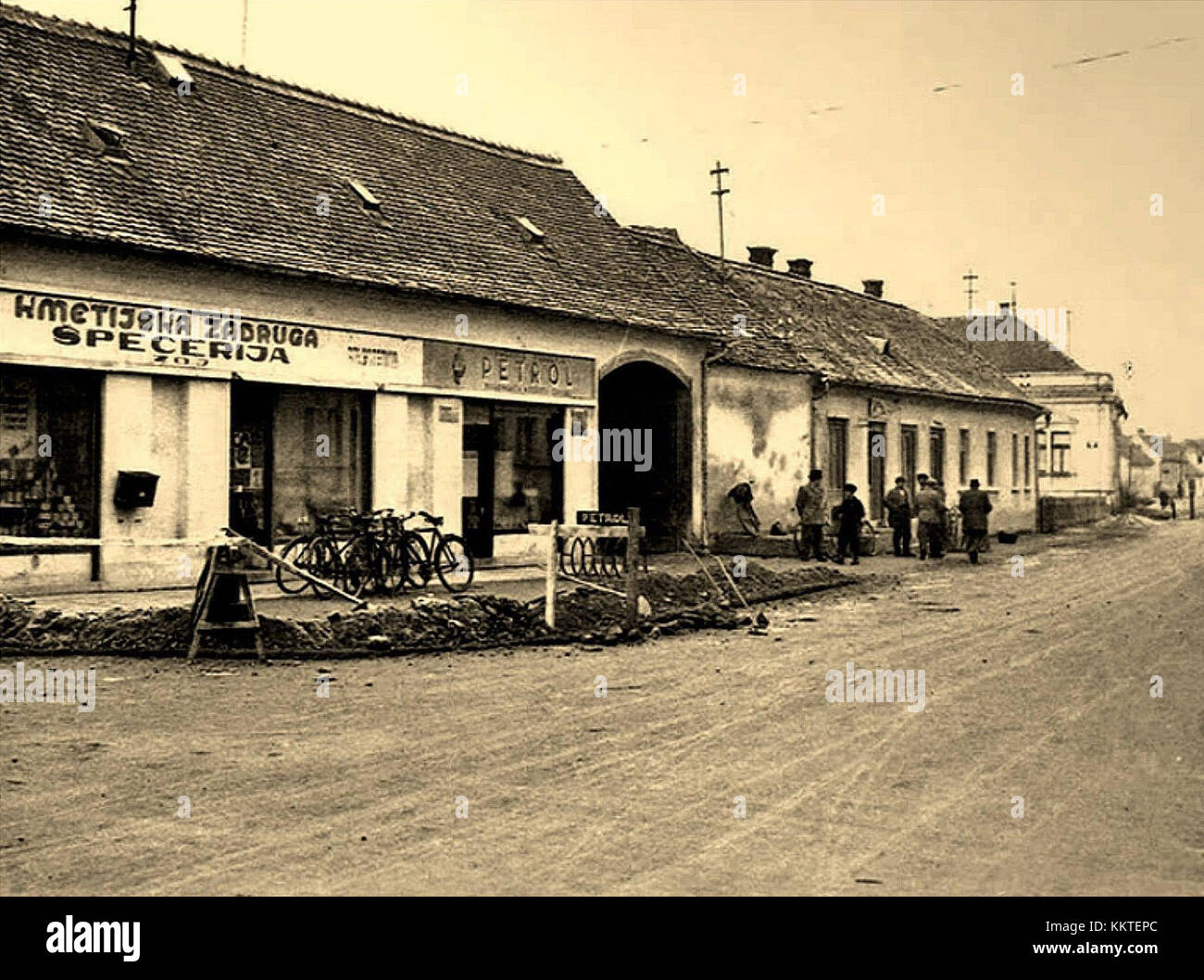 A vintage postcard depicting Murska Sobota, Slovenia, offering a ...