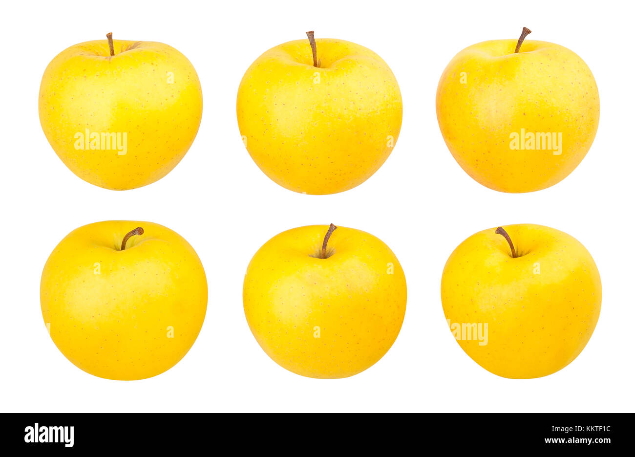 yellow apples path isolated Stock Photo - Alamy