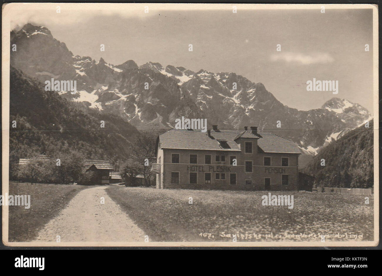 This 1920s postcard depicts Logar Valley, a picturesque location in ...