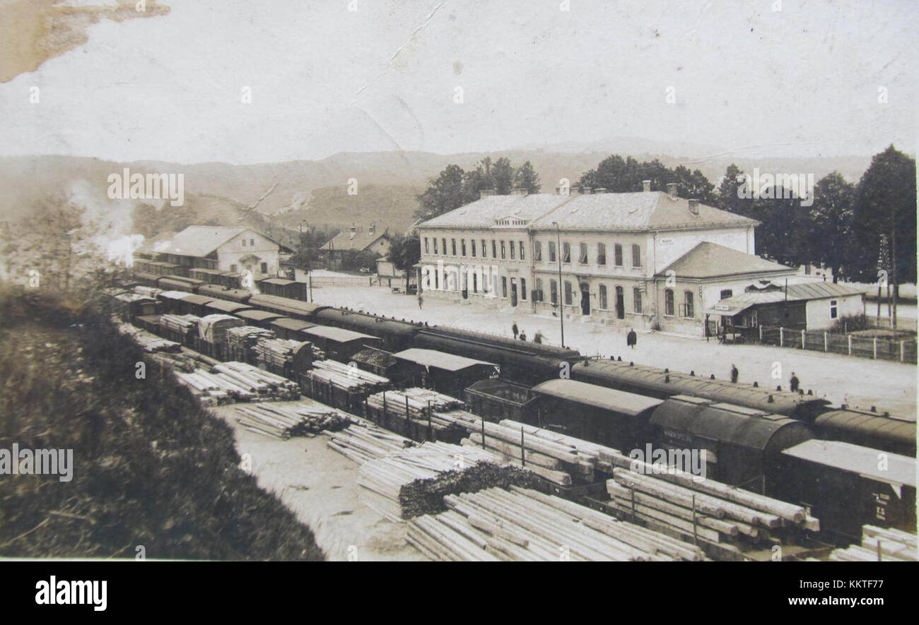 Postcard of Rakek 1930 Stock Photo - Alamy